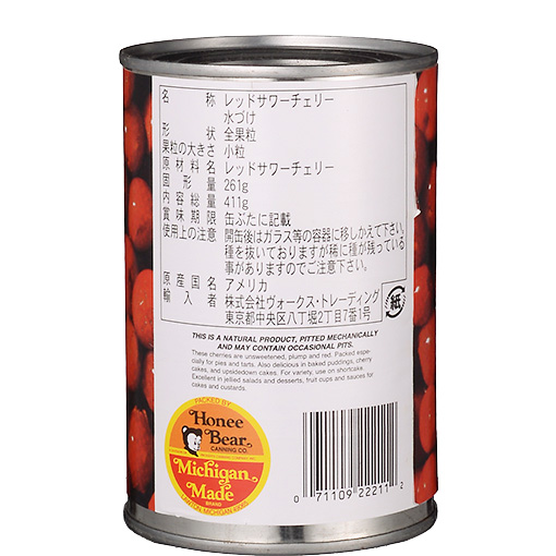 ミシガン サワーチェリー / 411g | ドライフルーツ・加工野菜・果物,缶詰・瓶詰,その他缶詰・ビン詰 | 通販 TOMIZ 富澤商店